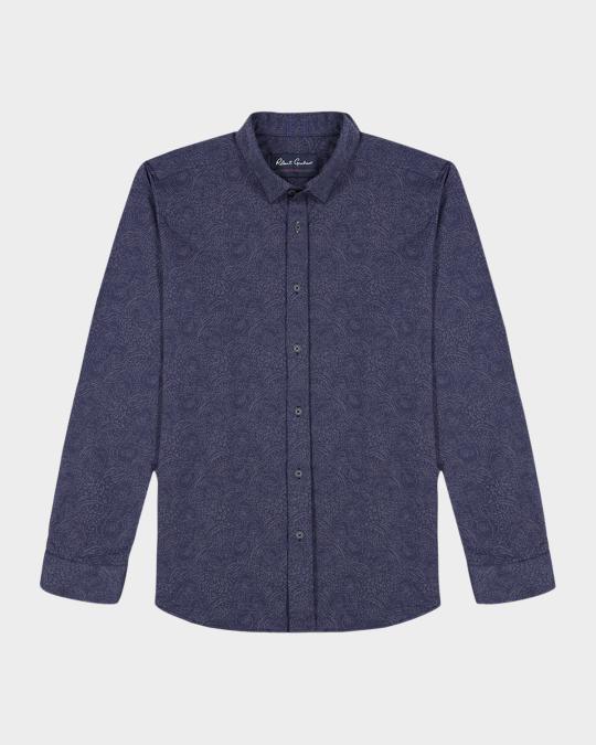 Robert Graham Men's Kelvin Floral Jacquard Sport Shirt | Neiman Marcus