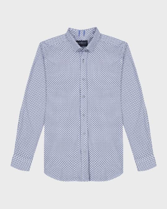 Robert Graham Men's Conall Micro-Medallion Sport Shirt | Neiman Marcus