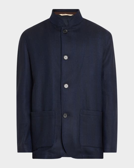 Baldassari Men's Wool Double-Face Jacket | Neiman Marcus
