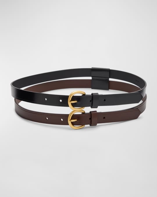 RECTO Vintage Double-Layer Belt | Neiman Marcus