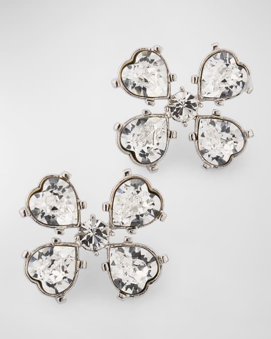 Oscar de la Renta Small Clover Earrings | Neiman Marcus