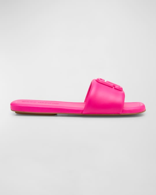 Marc Jacobs J Marc Leather Slide Sandals | Neiman Marcus