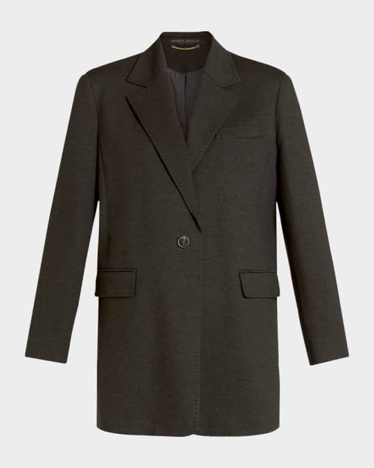 Marina Rinaldi Plus Size Meandro Single-Button Blazer | Neiman Marcus