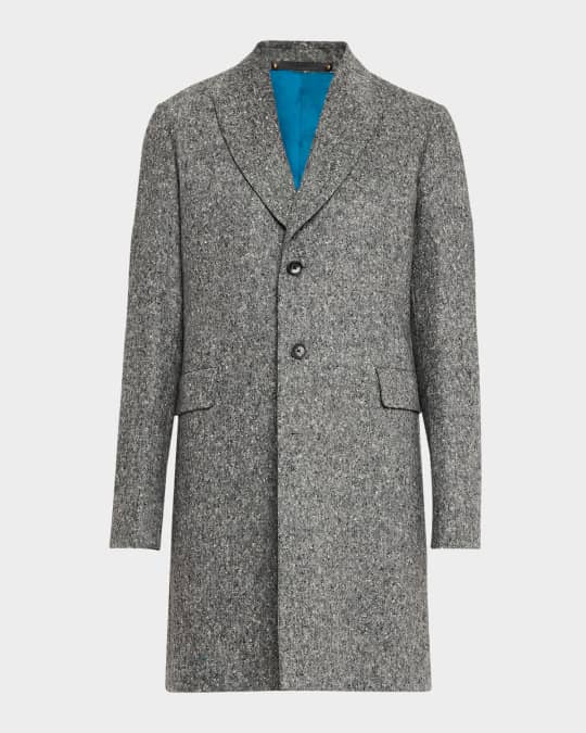Paul Smith Men's Wool Single-Breasted Overcoat | Neiman Marcus