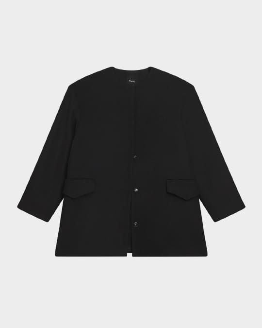 Theory Cape Back Coat | Neiman Marcus