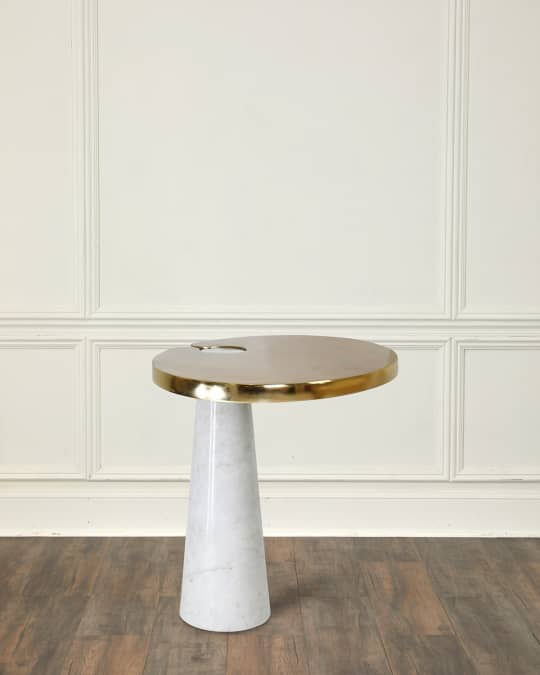 Worlds Away Fontaine Oval Side Table | Neiman Marcus