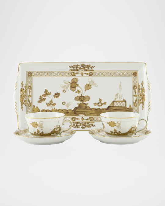 GINORI 1735 Oriente Italiano Aurum Tea Service Set | Neiman Marcus