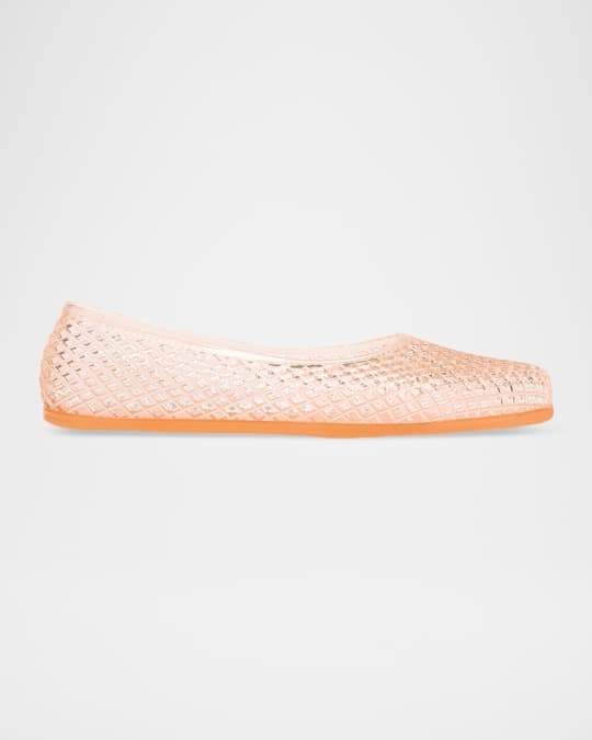 Ancient Greek Sandals Iro Transparent Jelly Ballerina Flats | Neiman Marcus