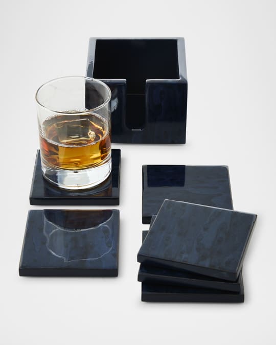 LADORADA Blue Bird's Eye Coasters, Set of 6 | Neiman Marcus