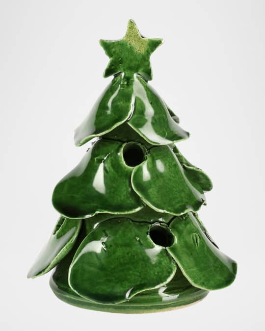 Vietri Foresta Mini Scalloped Tree Christmas Decor | Neiman Marcus