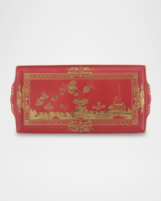 GINORI 1735 Oriente Italiano Rubrum Large Service Tray | Neiman Marcus
