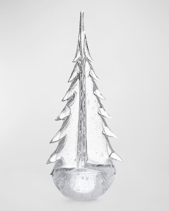 Simon Pearce Vela Bubble Evergreen Glass Tree, 16" | Neiman Marcus