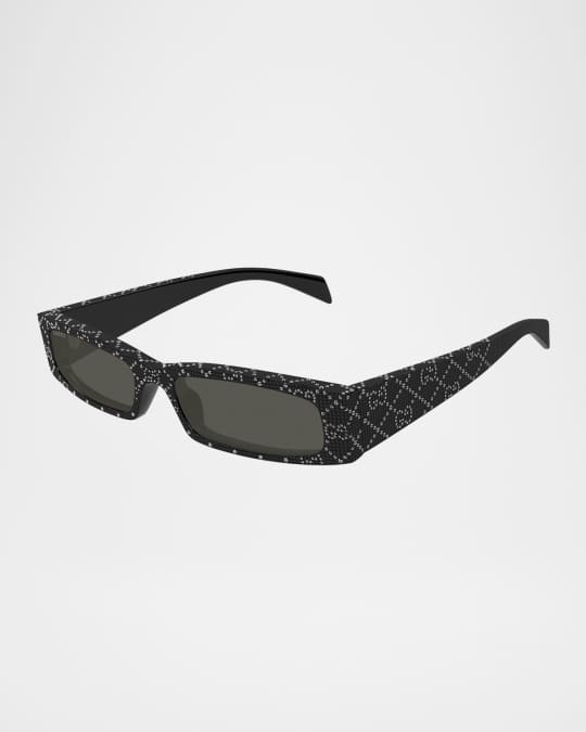 Gucci Men's GG1780SM Acetate Rectangle Sunglasses | Neiman Marcus