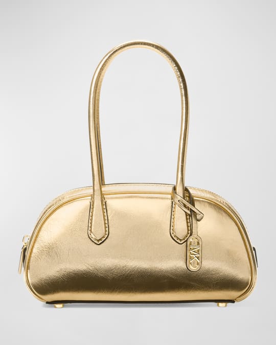 MICHAEL Michael Kors Lulu Metallic Leather Shoulder Bag | Neiman Marcus
