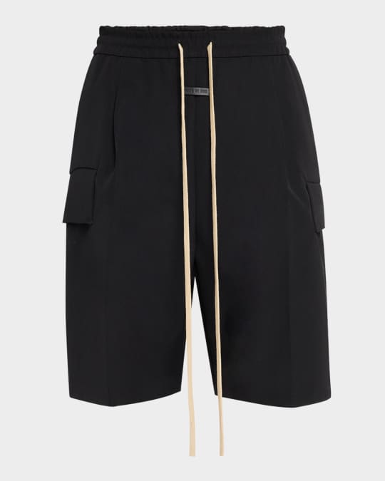 Fear of God Men's Weighted Twill Cargo Shorts | Neiman Marcus