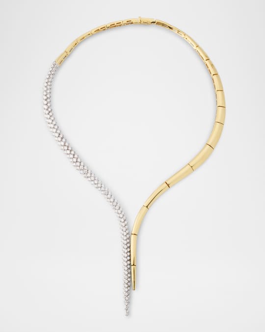 Yeprem 18K Yellow Gold Golden Strada Diamond Lariat Necklace | Neiman ...