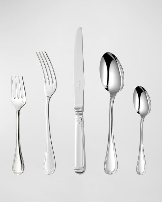 Christofle Malmaison 5-Piece Silver-Plated Flatware Place Setting ...