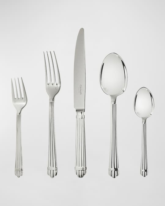 Christofle Aria 5-Piece Silver-Plated Flatware Place Setting | Neiman ...