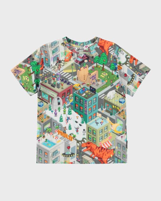 Molo Boy's Rodney Animated T-Shirt, Size 4-7 | Neiman Marcus