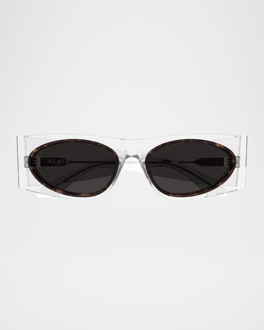 ALAIA AA0085S Cat-Eye Acetate Sunglasses | Neiman Marcus