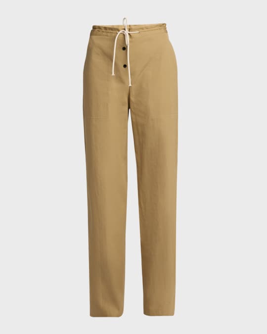 THE ROW Bonnette Technical Cotton Pants | Neiman Marcus