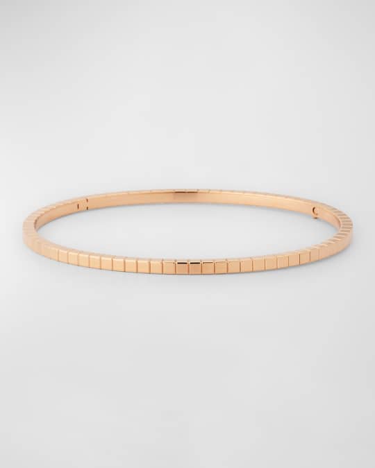 Chopard Ice Cube 18K Yellow Gold Mini Bracelet, Size Large | Neiman Marcus