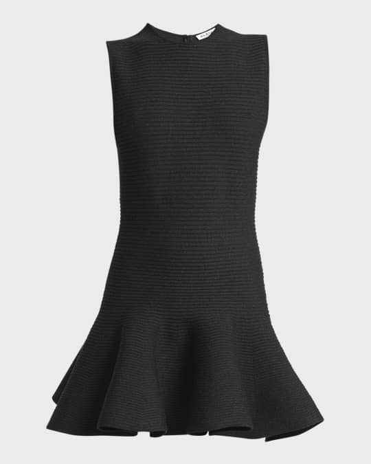 ALAIA Crino Skater Mini Dress | Neiman Marcus