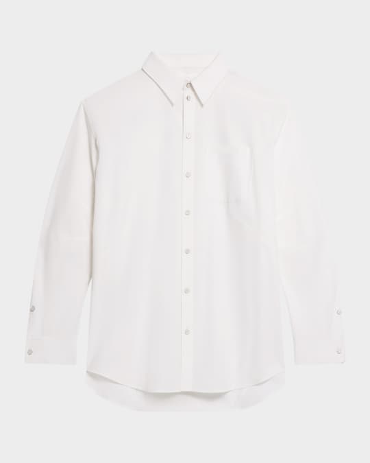 Helmut Lang Oversized Long-Sleeve Shirt | Neiman Marcus