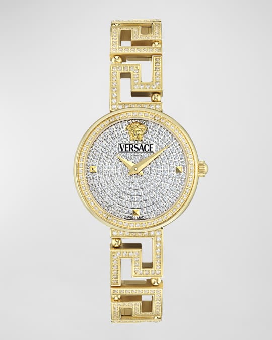 Versace 28mm Greca Goddess Bracelet Watch with Diamonds | Neiman Marcus