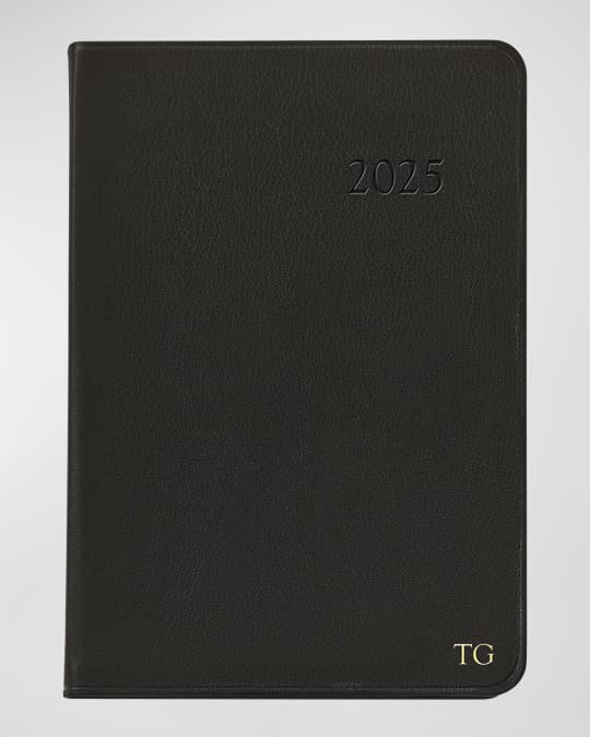 Graphic Image 2025 Leather Daily Journal, Personalized | Neiman Marcus
