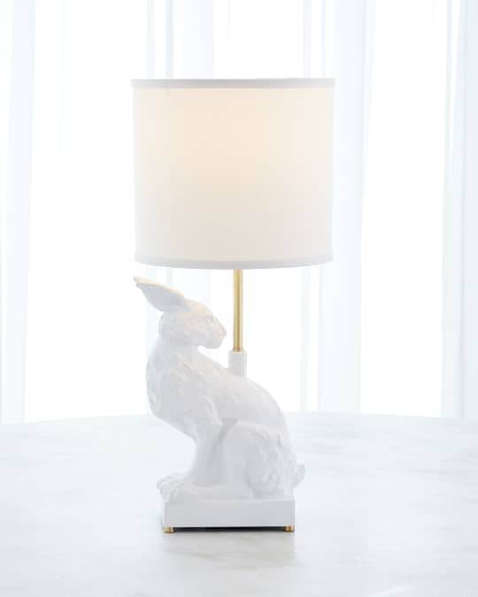 Global Views Rabbit 23" Table Lamp | Neiman Marcus