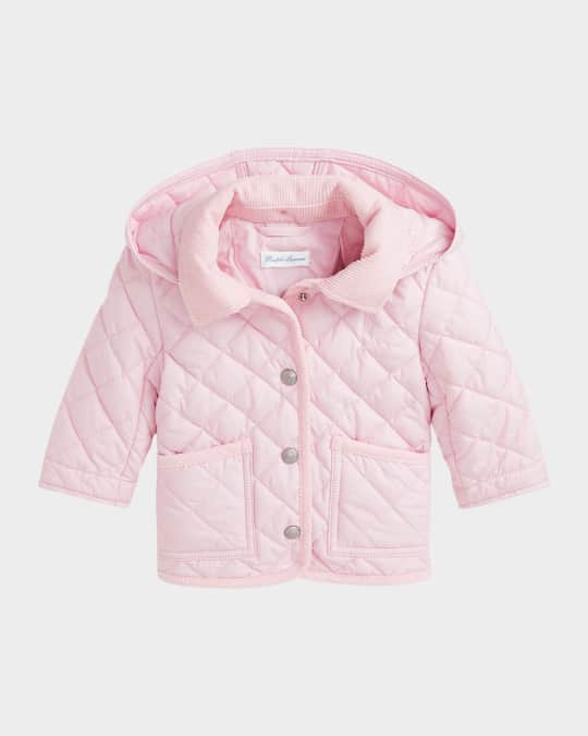 Polo Ralph Lauren Girl's Audrey Quilted Collared Jacket, Size 9M-24M ...