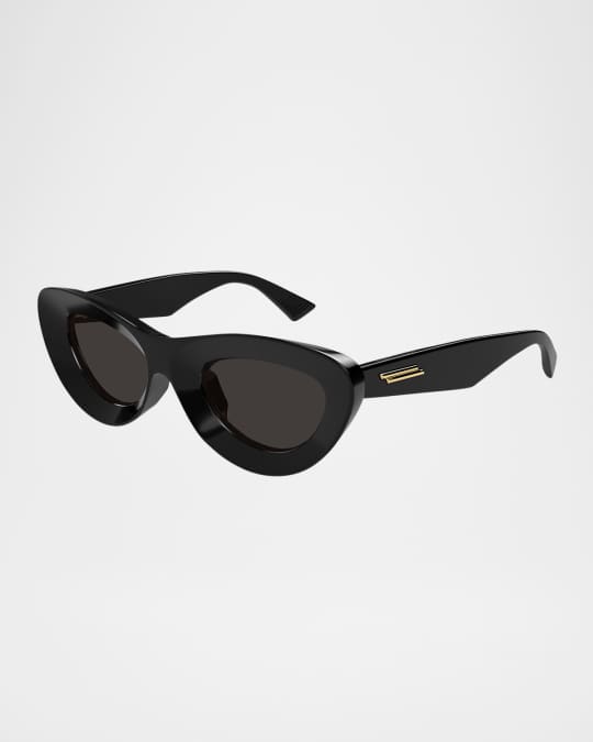 Bottega Veneta Ribbon Plastic Cat-Eye Sunglasses | Neiman Marcus