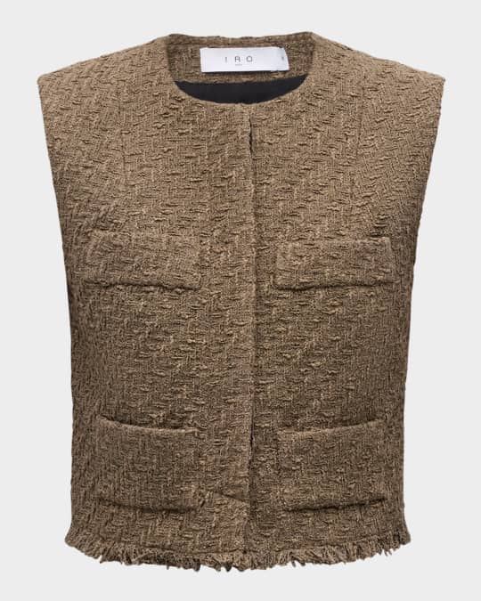 Iro Ralphi Tweed Vest | Neiman Marcus