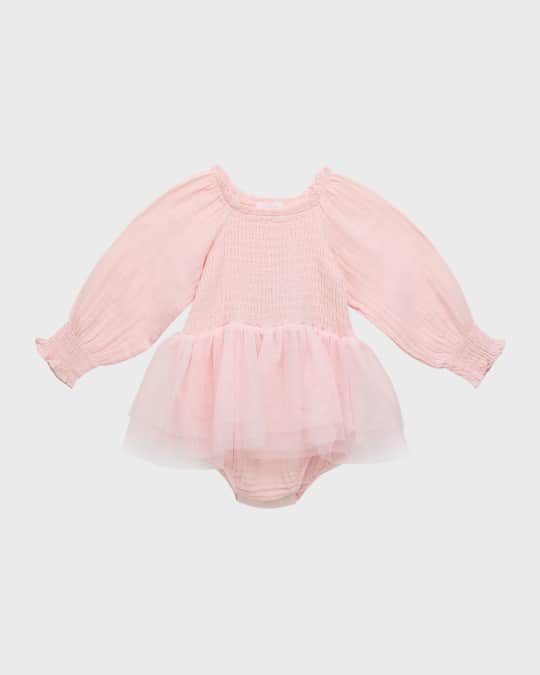 Angel Dear Girl's Smocked Tutu Dress, Size Newborn-24M | Neiman Marcus