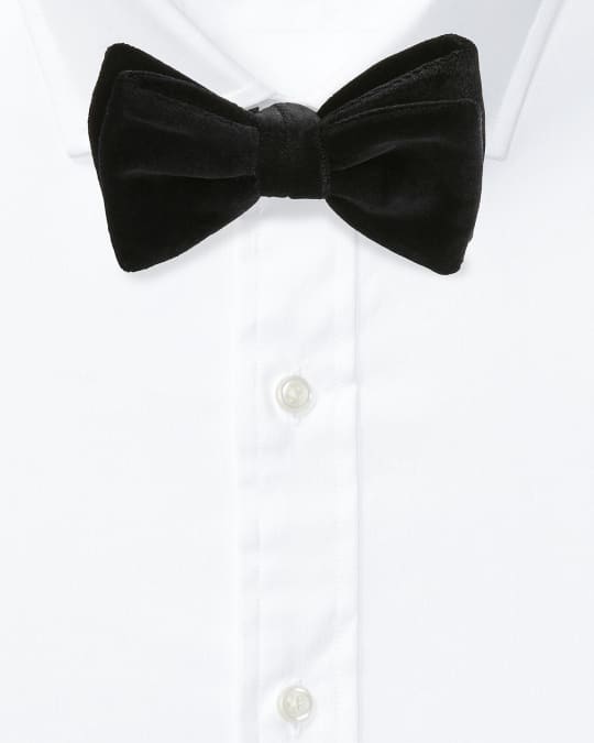 Ralph Lauren Purple Label Men's Pre-Tied Velvet Bow Tie | Neiman Marcus