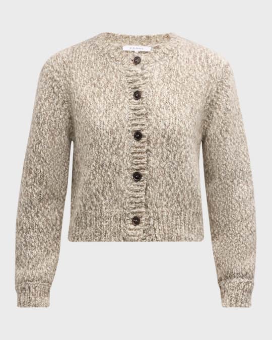FRAME Marled Button-Down Cardigan | Neiman Marcus