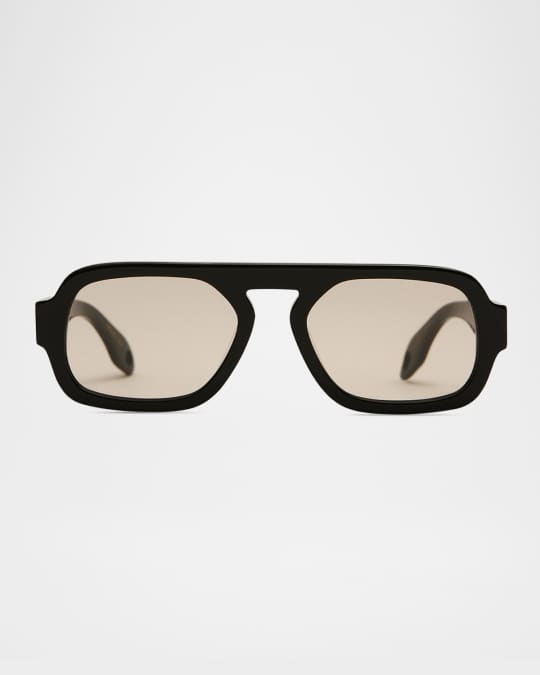 Elisa Johnson Jane Acetate Aviator Sunglasses | Neiman Marcus