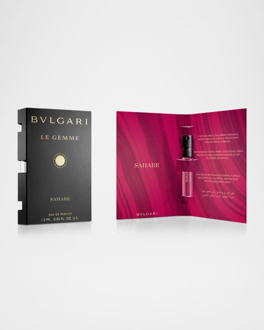 BVLGARI Le Gemme Sahare Eau de Parfum Sample, Yours with any $350 ...