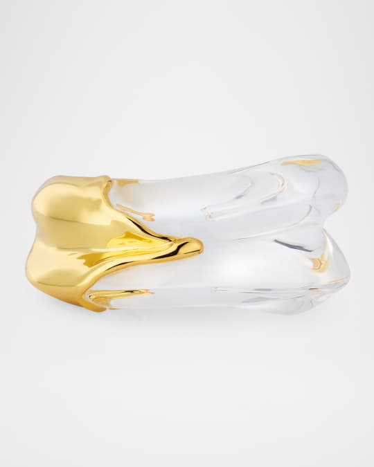 Alexis Bittar Liquid Lucite Wave Hinged Cuff | Neiman Marcus