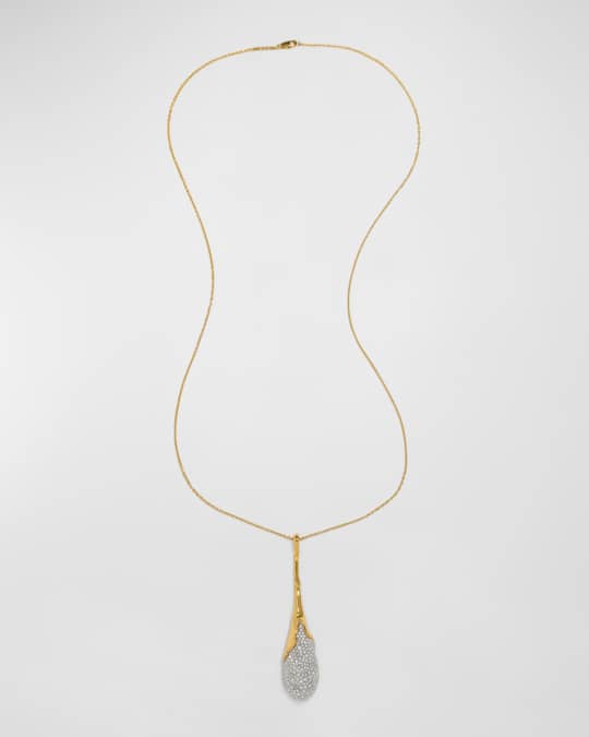 Alexis Bittar Solanales Crystal Teardrop Long Necklace, 32"L | Neiman ...