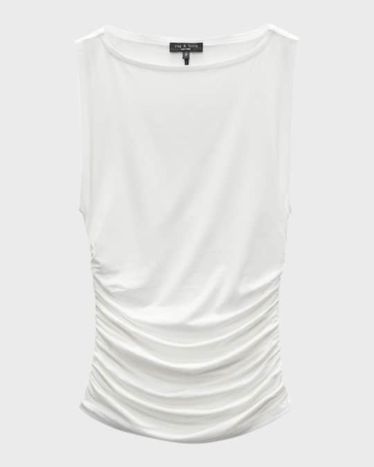 Rag & Bone Luca Shirred Tank Top | Neiman Marcus