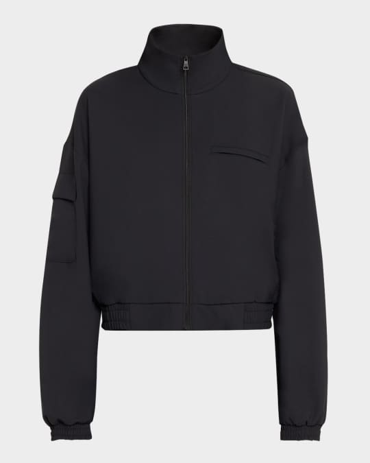 Beyond Yoga Status Pocket Sleeve Cropped Jacket | Neiman Marcus
