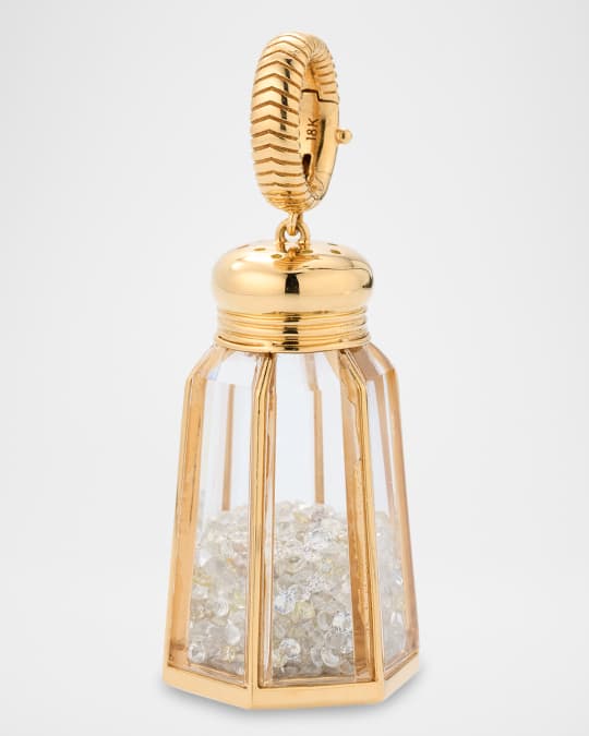 Harwell Godfrey 18K Gold Major Lucky Salt Shaker Charm Pendant with ...