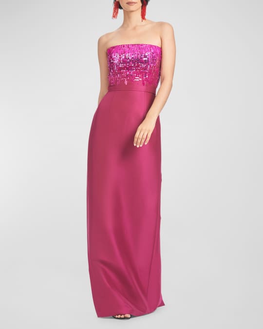 Sachin & Babi Phaedra Strapless Sequin Column Gown | Neiman Marcus