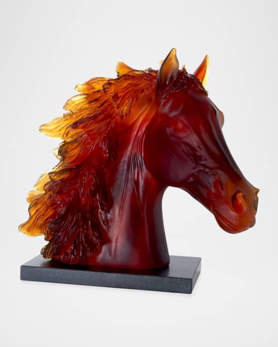 Daum Arabian Horse Head Sculpture | Neiman Marcus