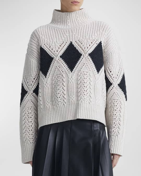 Altuzarra Grady Cable-Knit Wool Sweater | Neiman Marcus