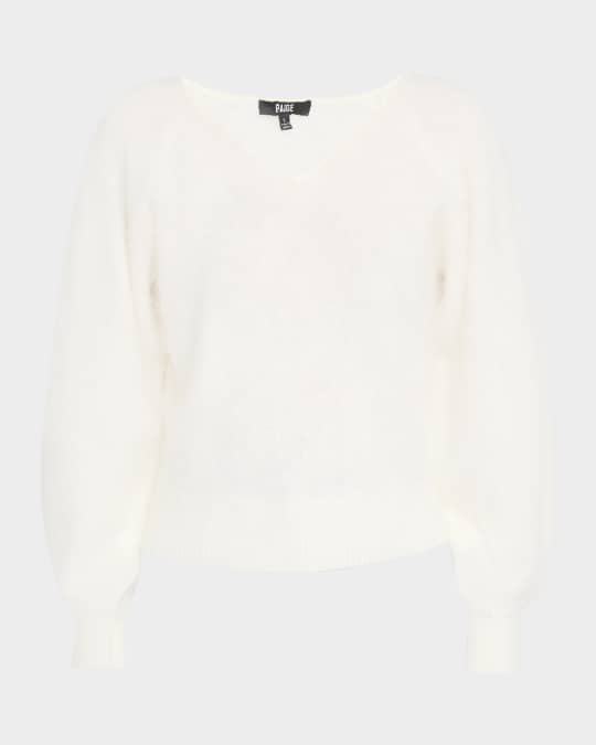PAIGE Opaline V-Neck Cashmere Sweater | Neiman Marcus