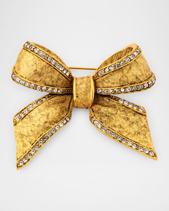 Elizabeth Cole Ribbon Crystal Pin | Neiman Marcus