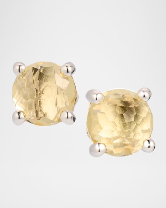 Ippolita Rock Candy Honey Citrine Mini Stud Earrings in Sterling Silver ...